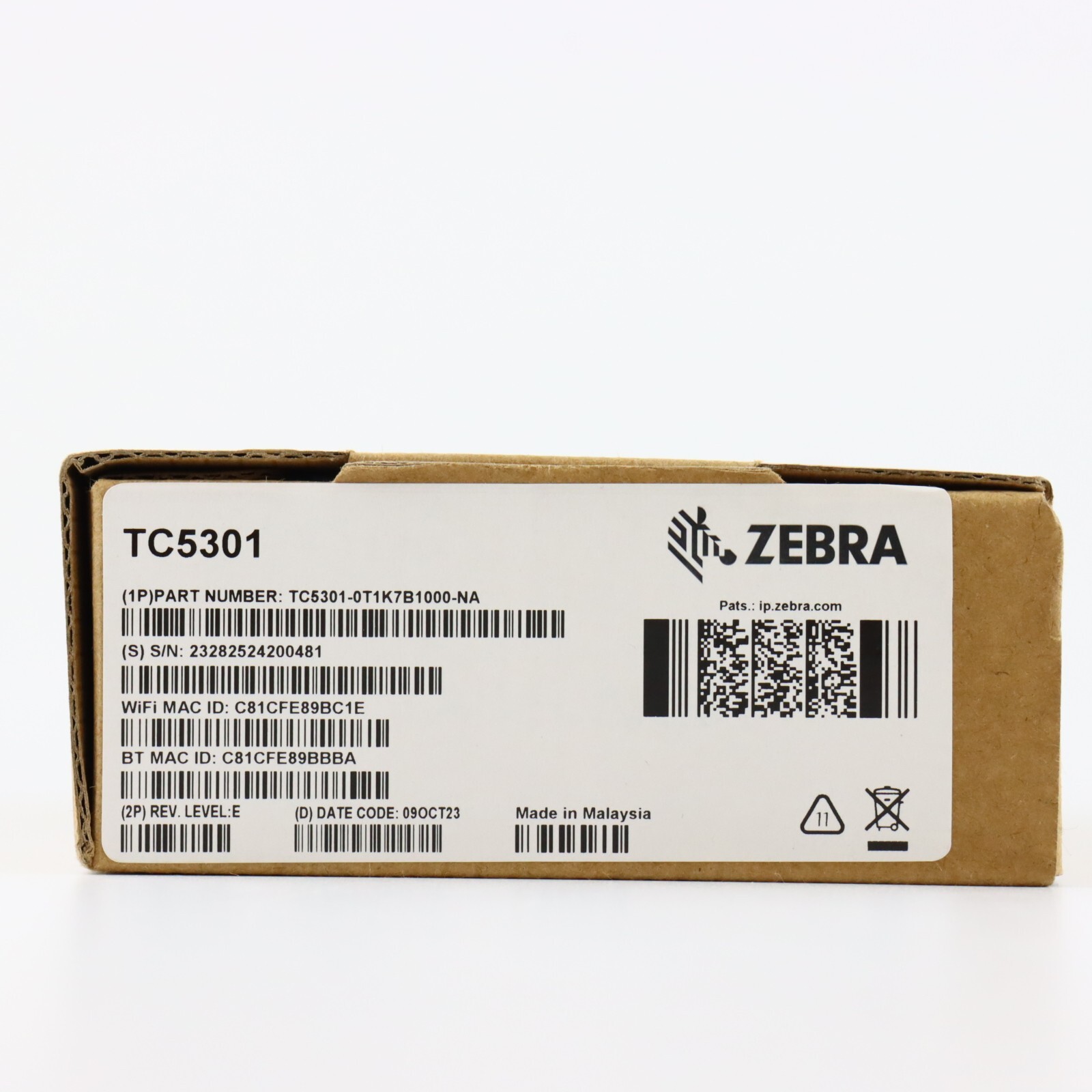 Zebra TC53 TC5301-0T1K7B1000-NA Wireless Handheld Barcode Scanner ...
