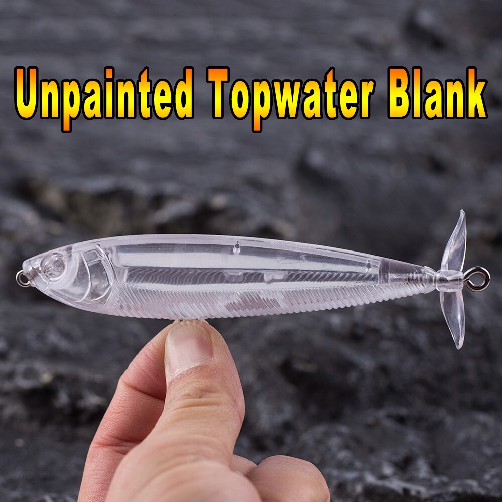 15PCS/LOT Unpainted Topwater Blank Floating Bait 10.5CM 10.3G DIY ...