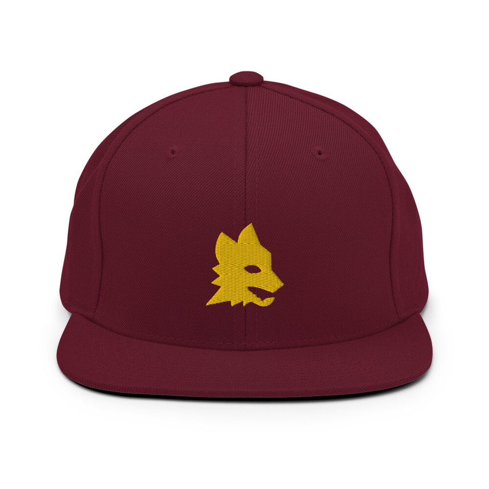 AS Roma Italy Lupa Capitolina Retro Embroidered Snapback Hat Soccer ...