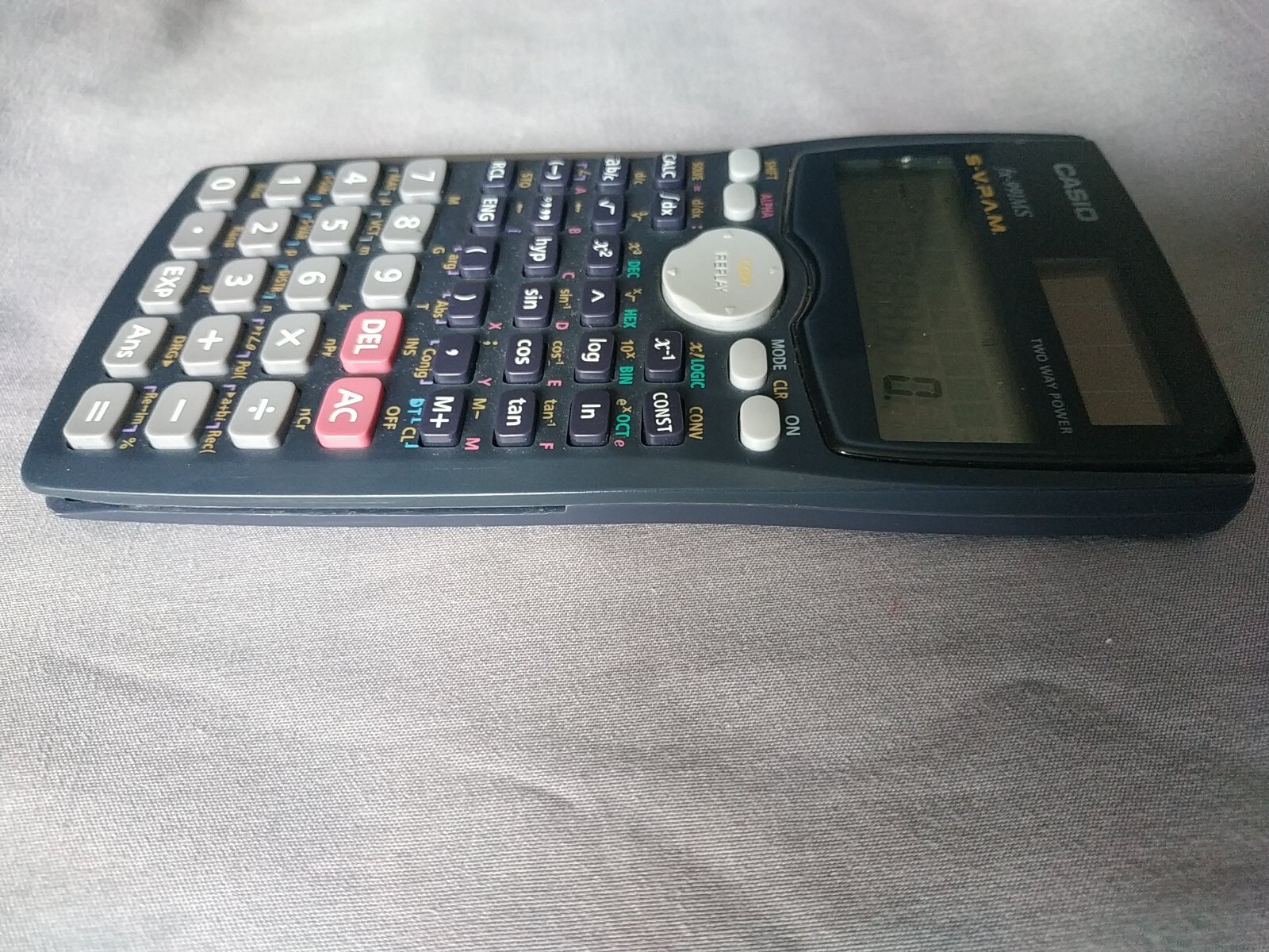 Casio FX-991MS Scientific Calculator, S-V.P.A.M. Two Way Power, Tested ...