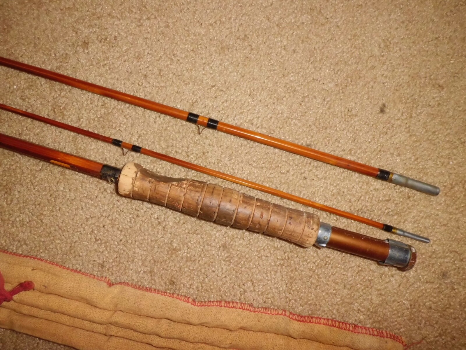 Vintage SOUTH BEND 359-9’ Split Bamboo 3 pc Fly Rod made in USA | eBay