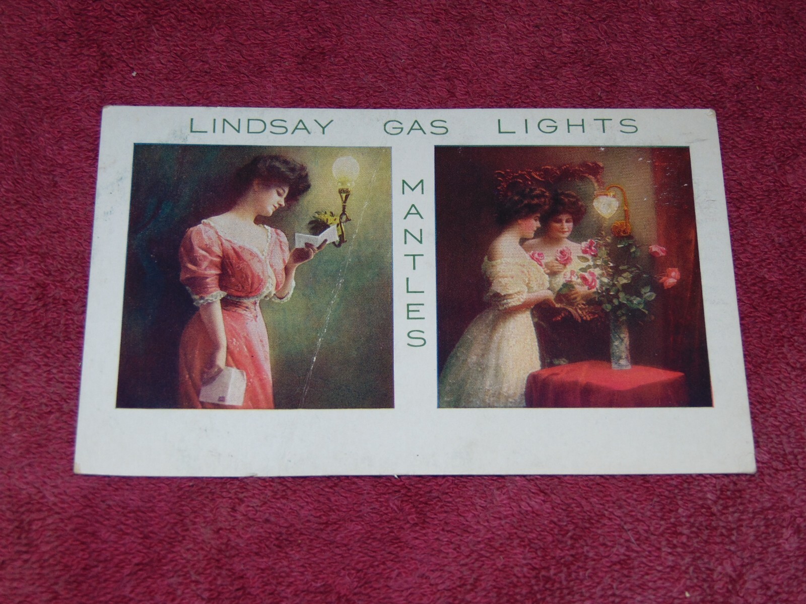 ORIGINAL CIRCA 1910 POSTCARD: "LINDSAY GAS LIGHTS & MANTLES" | eBay