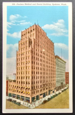 Vintage - Paulsen Medical and Dental Building Spokane, WA - Postcard | eBay
