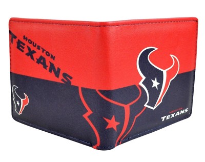 NFL Houston Texans Men's Printed Logo Leather Bi-Fold Wallet | eBay