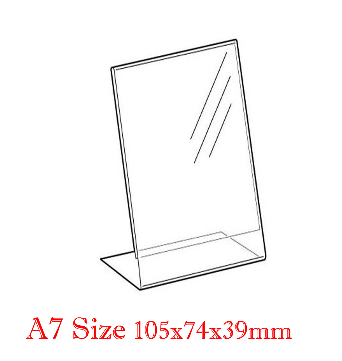 Acrylic Poster Menu Holder Perspex Leaflet Display Stands A4 A5 A6 A7 ...