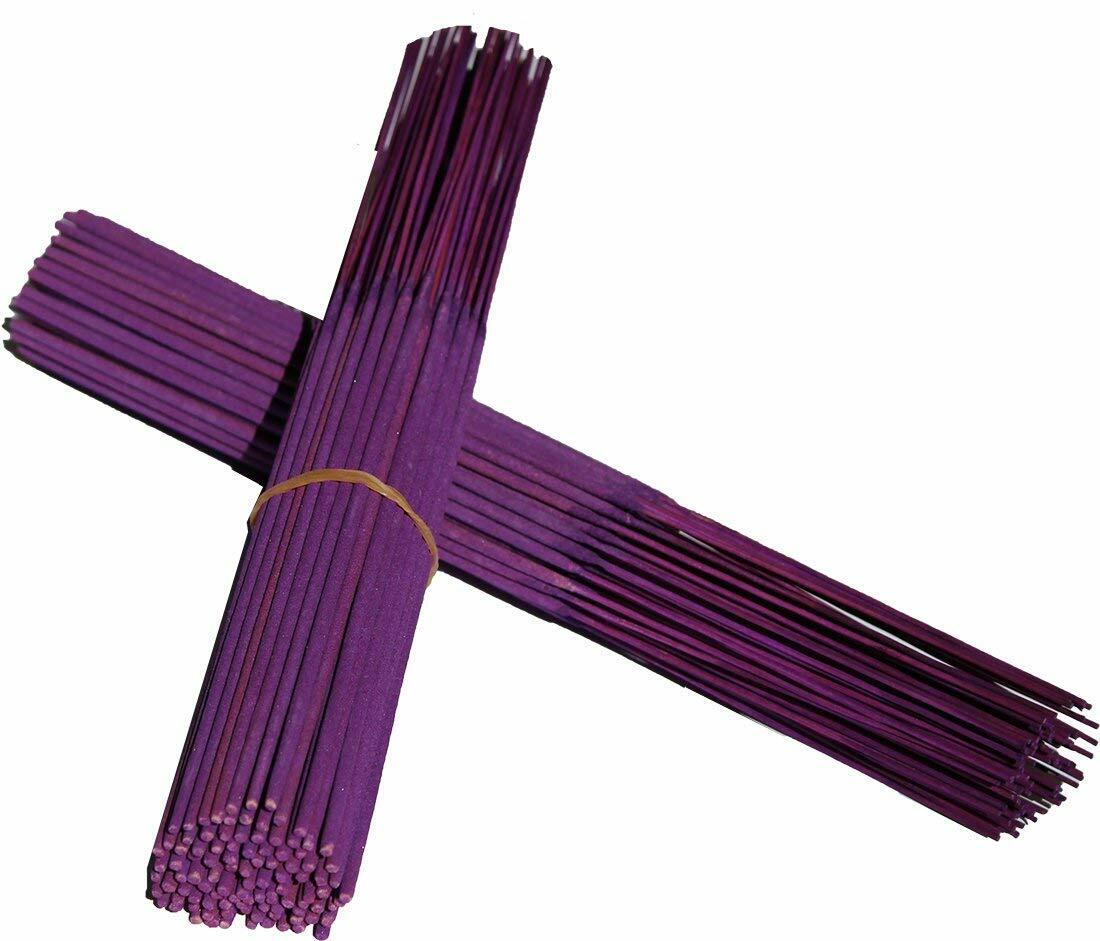 11 Inch Unscented Purple Color Wood Punk Incense Sticks-Approx 100 ...
