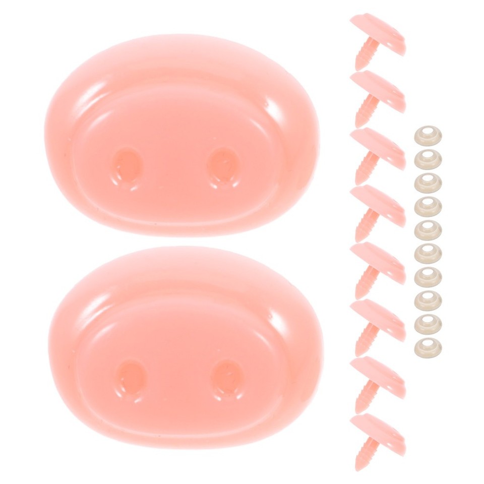 20Pcs Pig Noses with Washers for DIY Plush Toy Making and Doll Repair ...