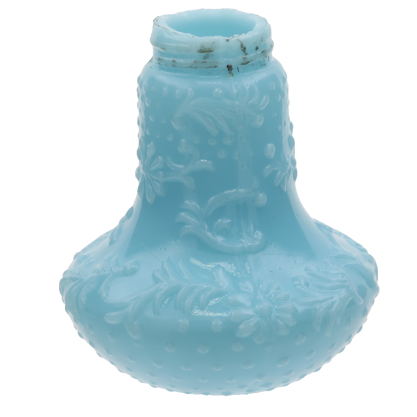 Victorian EAPG Dithridge Beaded Bottom Blue Glass Single Salt Shaker 3 ...