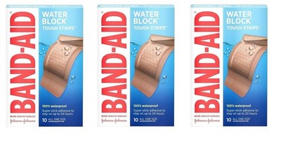 BL Band-Aid Water Block Tough Strips Xl 10 Ct All One Size X 3 Packs | eBay