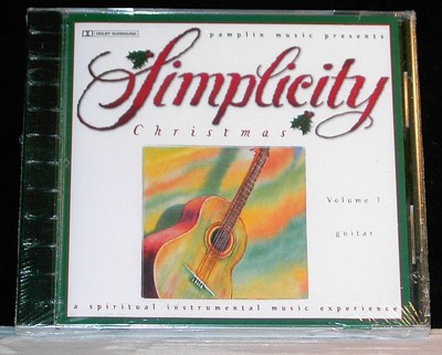 Simplicity Christmas Volume 1 Guitar cd NEW! instrumental music | eBay