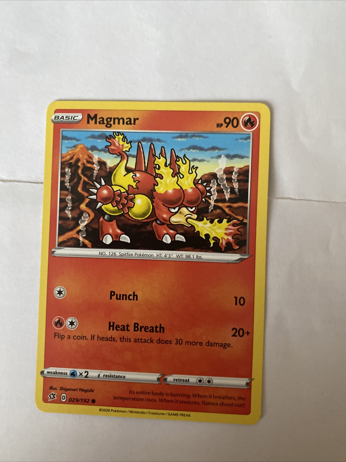 Pokemon Card - Basic Magmar 029/192 | eBay