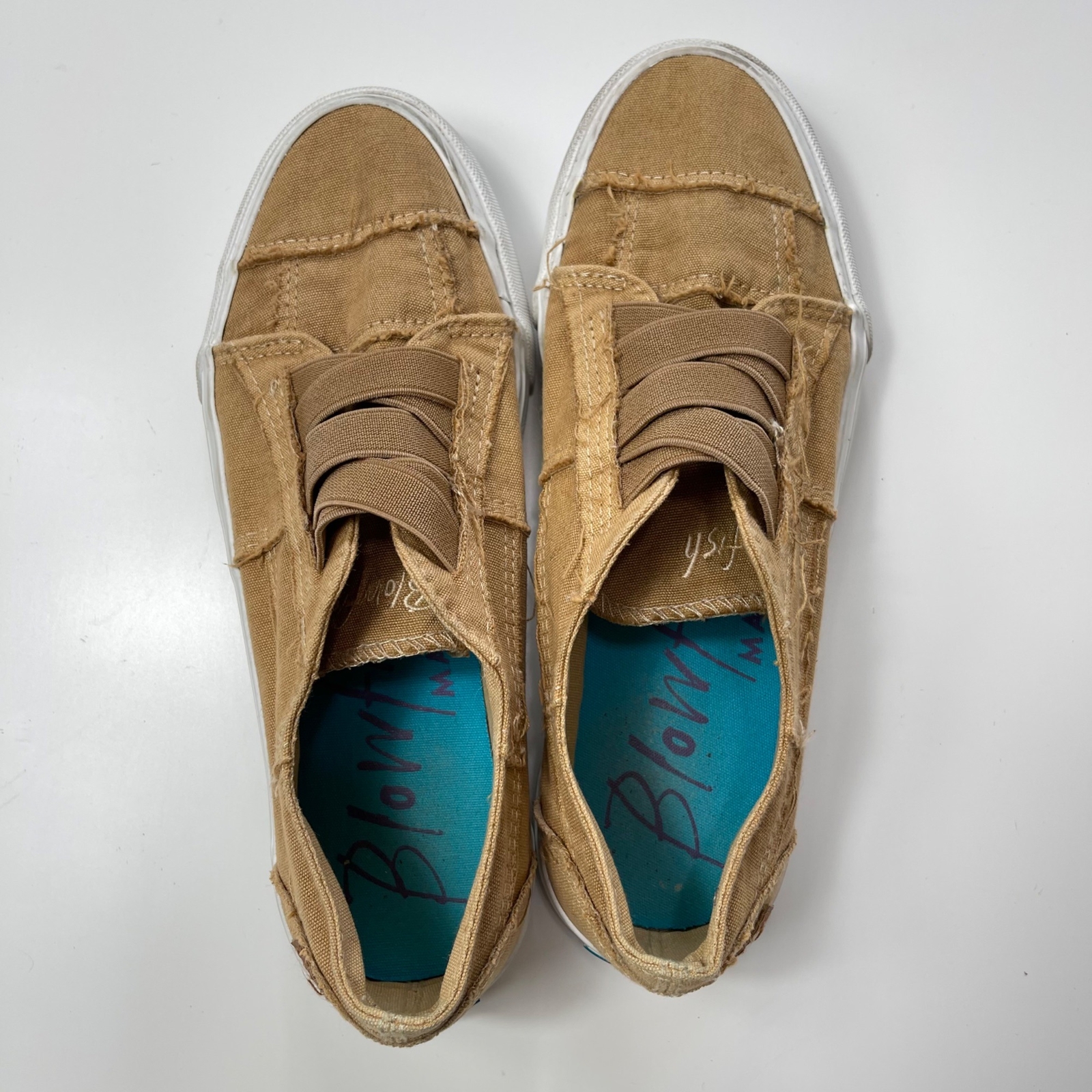 Blowfish Malibu Marley Tan Color Wash Canvas Sneakers… - Gem