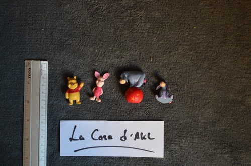 Lot de 4 mini figurines Winnie l'Ourson Porcinet Bourriquet officiel ...