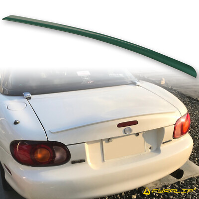 Fyralip Y22 Painted 18J Green Trunk Lip Spoiler For Mazda MX-5 Miata NB ...