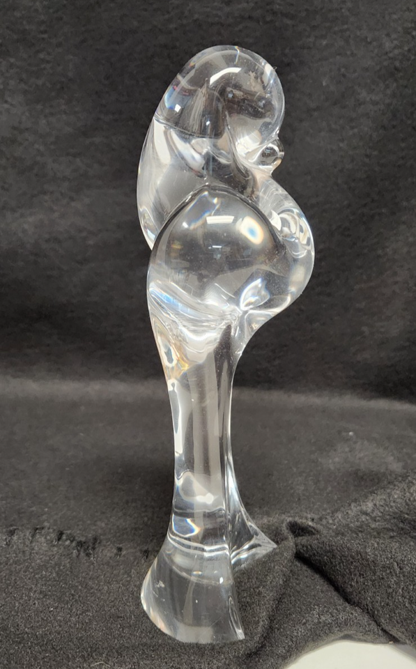 Daum France Parrot Bird Figurine Crystal Glass 7" | eBay