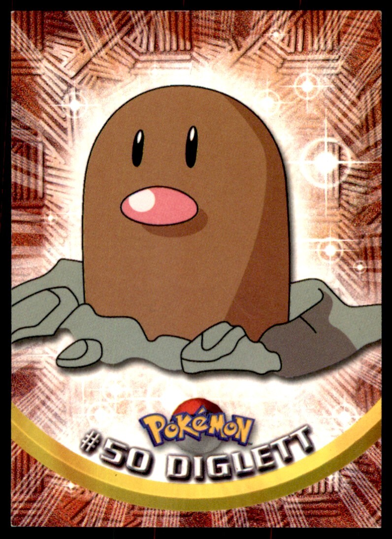 Pokemon Topps Diglett #50 Light Play | eBay