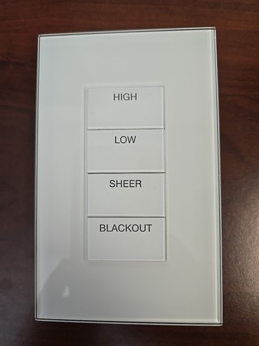 Lutron Homeworks QS Palladiom Keypad HQWT-U-P4W GLASS | eBay
