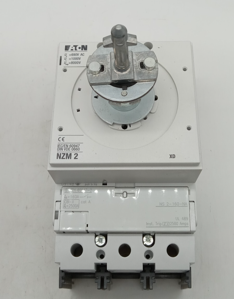 Eaton NS2-160-NA Circuit Breaker w/ NZM2-XTVD-NA Rotary Handle | eBay.de