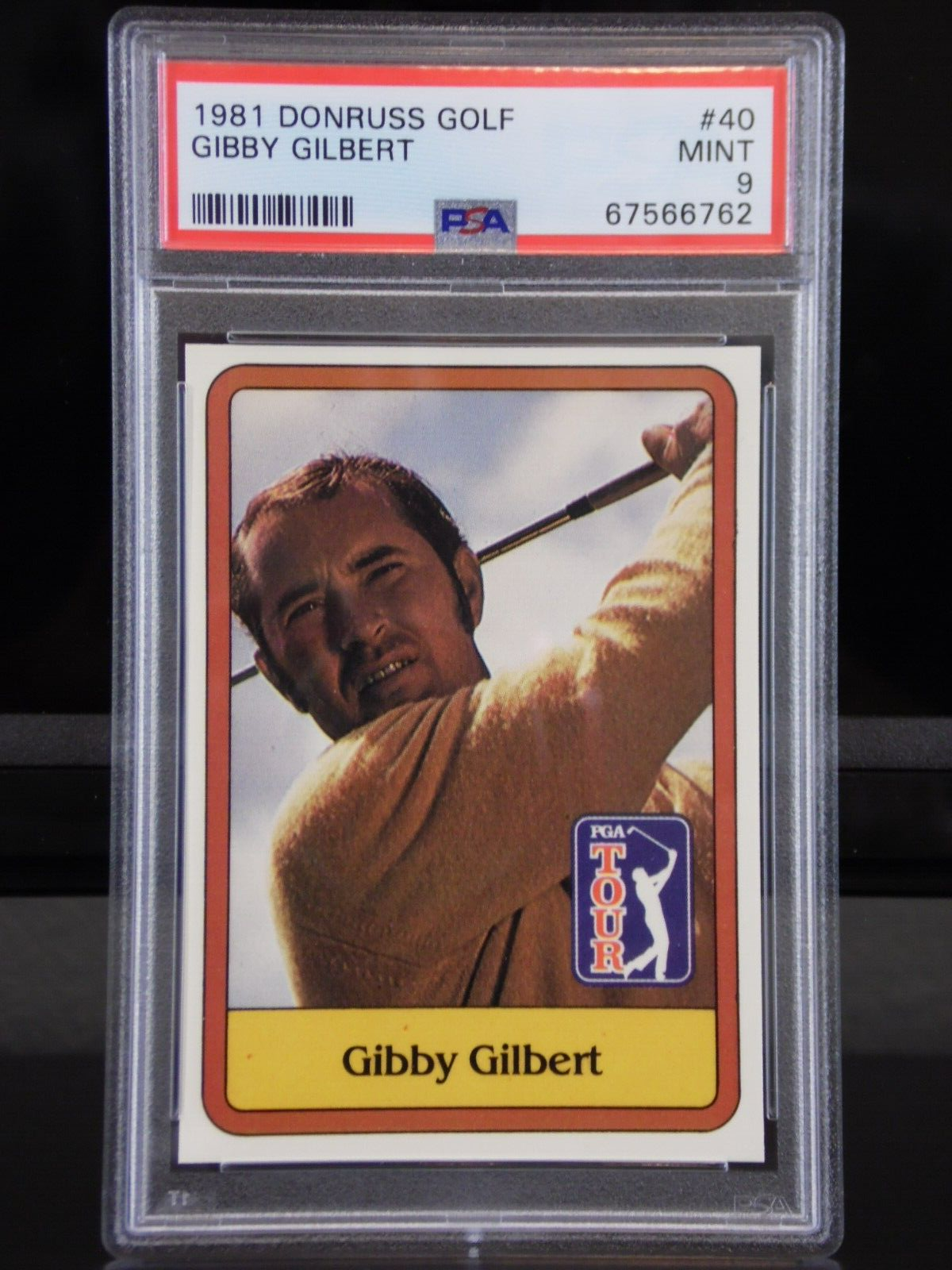 1981 DONRUSS GOLF STARS GIBBY GILBERT #40 PGA TOUR TRADING CARD | PSA 9 ...