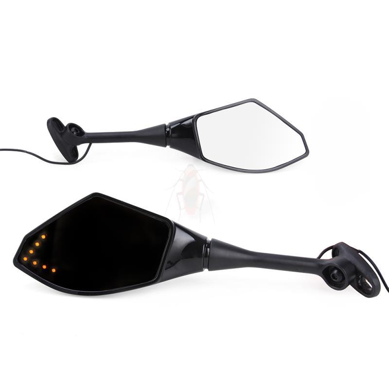 Turn Signal Integrated Mirrors LED light For Honda CBR600RR 2003-2017 ...