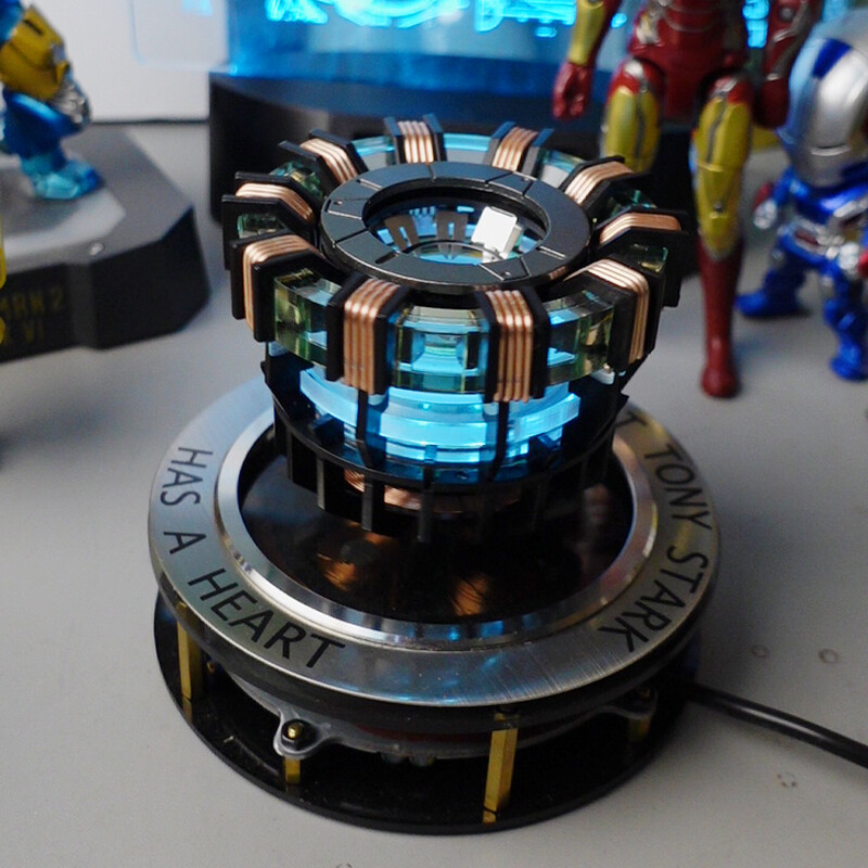 Iron Man Tony Stark Arc Reactor MK1 MK2 Model Magnetic Levitation Light ...