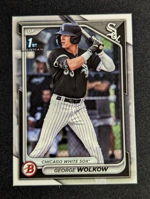 2024 Bowman George Wolkow Prospects Chicago White Sox | eBay