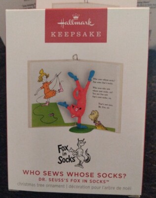2023 HALLMARK KEEPSAKE 🎄DR. SEUSS'S FOX IN SOCKS?🎄 WHO SEWS WHOSE SOCKS ...