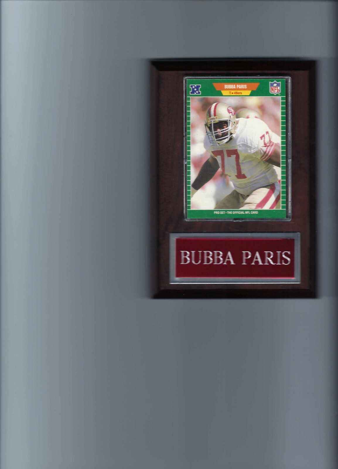 BUBBA PARIS PLAQUE SAN FRANCISCO 49ers FORTY NINERS FOOTBALL NFL C2 | eBay