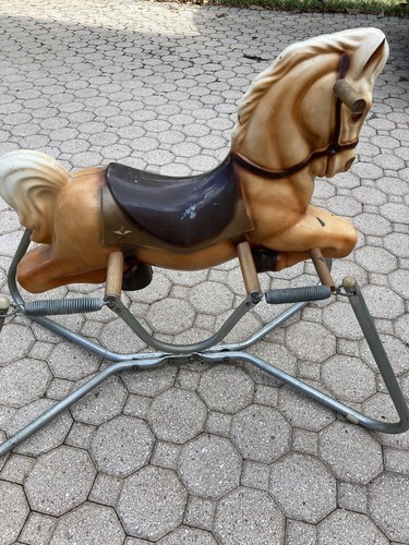 VINTAGE SPRING ROCKING WONDER HORSE | eBay