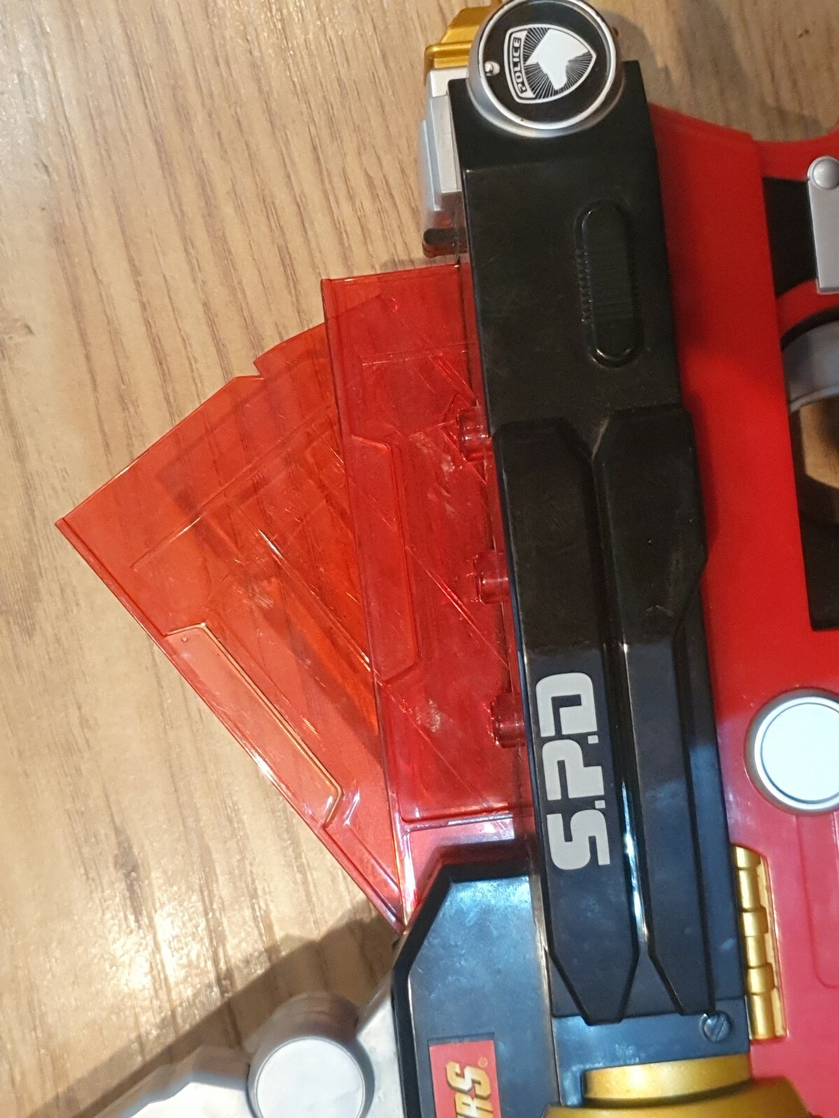 Power Rangers 2005 SPD Delta Enforcer Gun Blaster Lights and Sounds Red ...