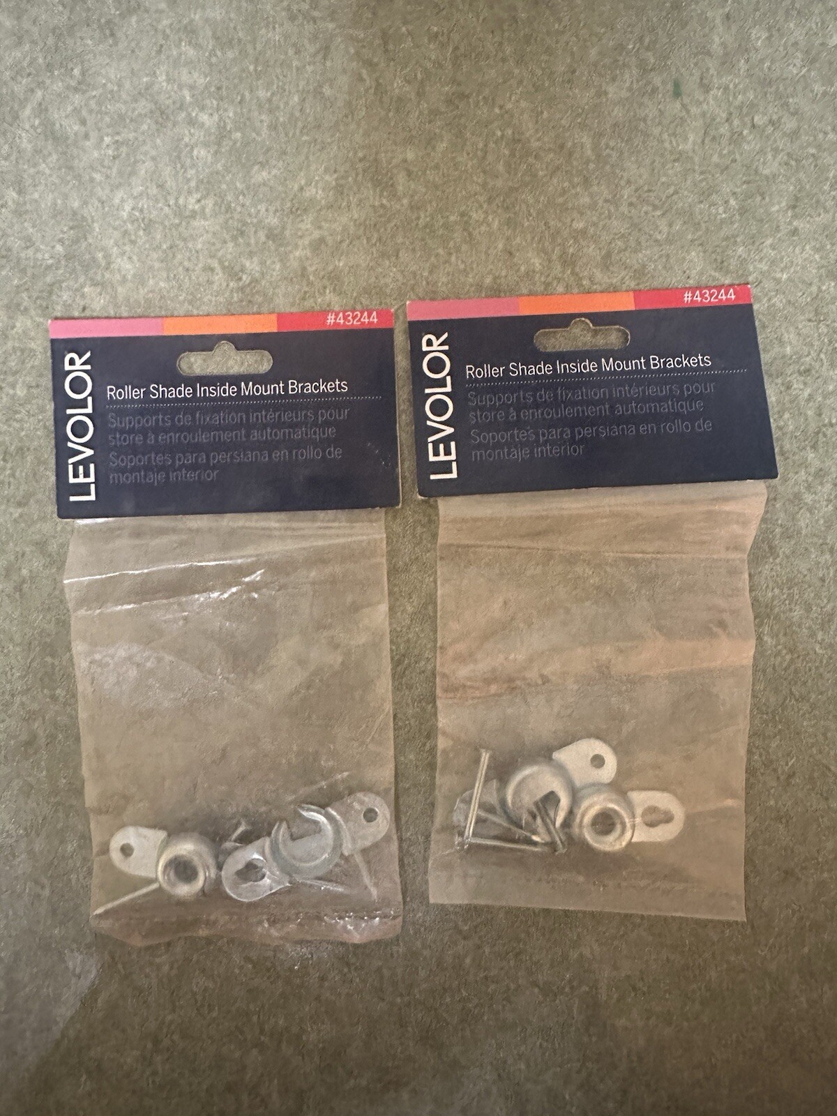 Levolor Roller Shade Inside Mount Brackets LOT OF 2 (43244) FS | eBay