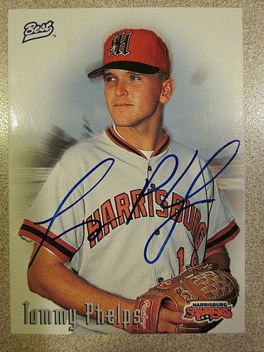 1997 BEST TOMMY PHELPS AUTOGRAPHED CARD AUTOGRAPH AUTO HARRISBURG ...