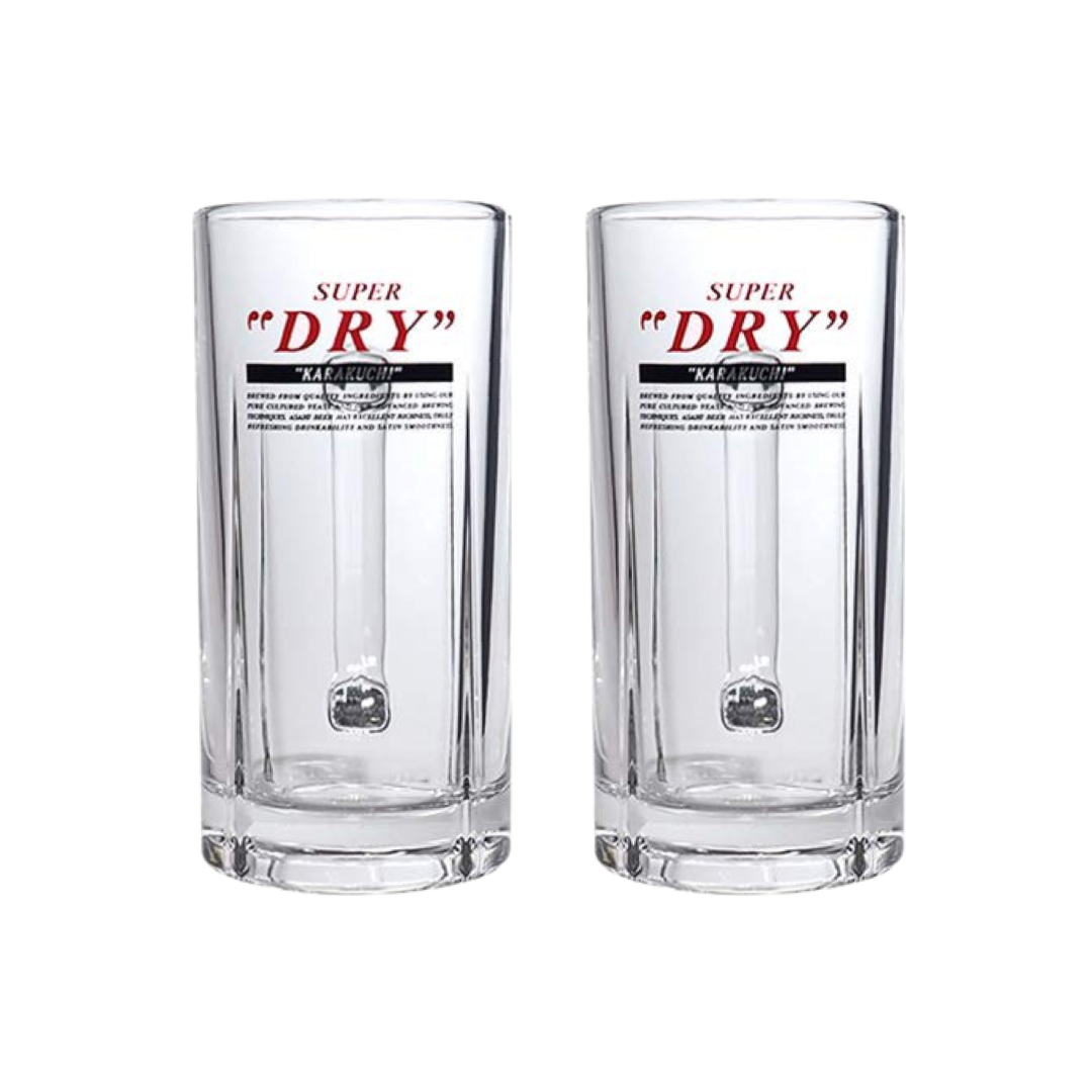Asahi Beer Glass Super Dry Frosted Collectable Tankard Schooner Glass ...