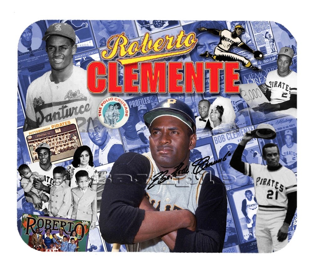 Roberto Clemente Facsimile Autographed Mouse Pad Item#359 | eBay