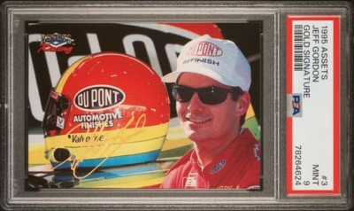 1995 Assets Racing Jeff Gordon Gold Signature #3 - PSA 9 | eBay