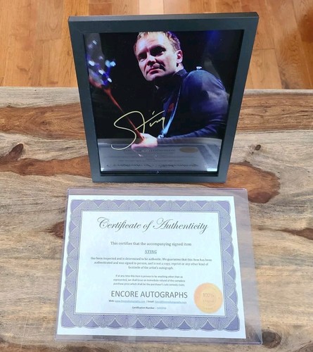 STING The Police SIGNED AUTOGRAPHED 10x8 Photo Framed- COA | eBay