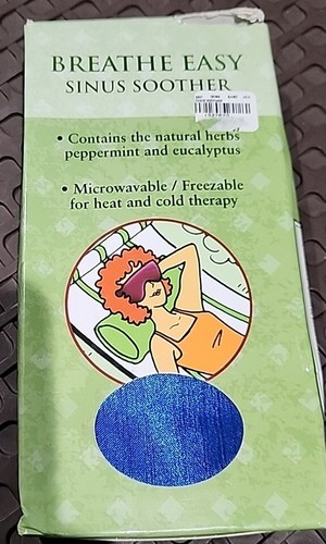 Dreamtime Healing Heat/Cold Comfort Sinus Soother Mask Heatable -Freezable | eBay