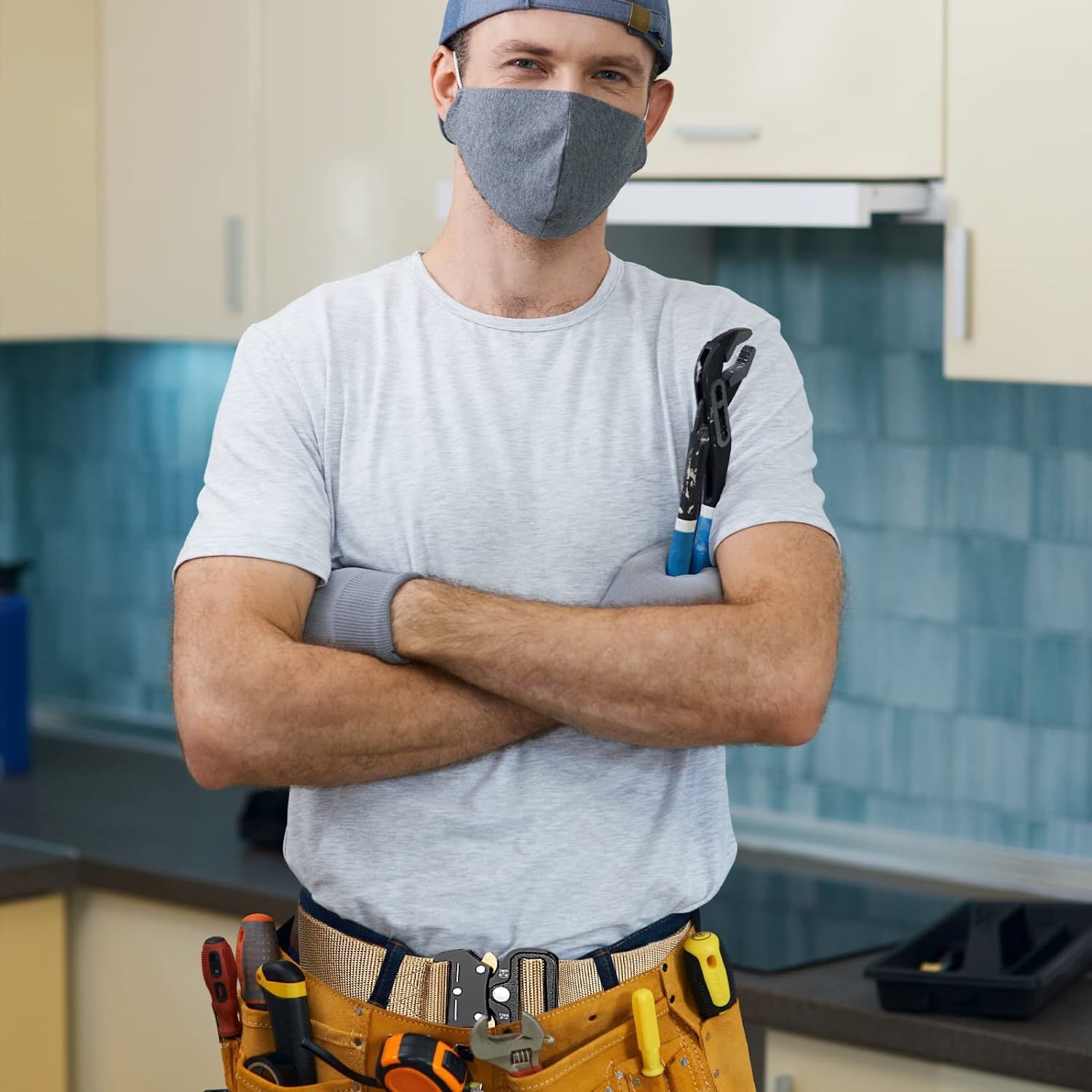 4Pack Tactical Belts for Men Work Belt Military Belt Utility Nylon ...