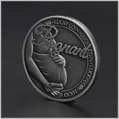 Lucky Coin Fertility Talisman - Pregnancy Coin Keepsake Memento | eBay