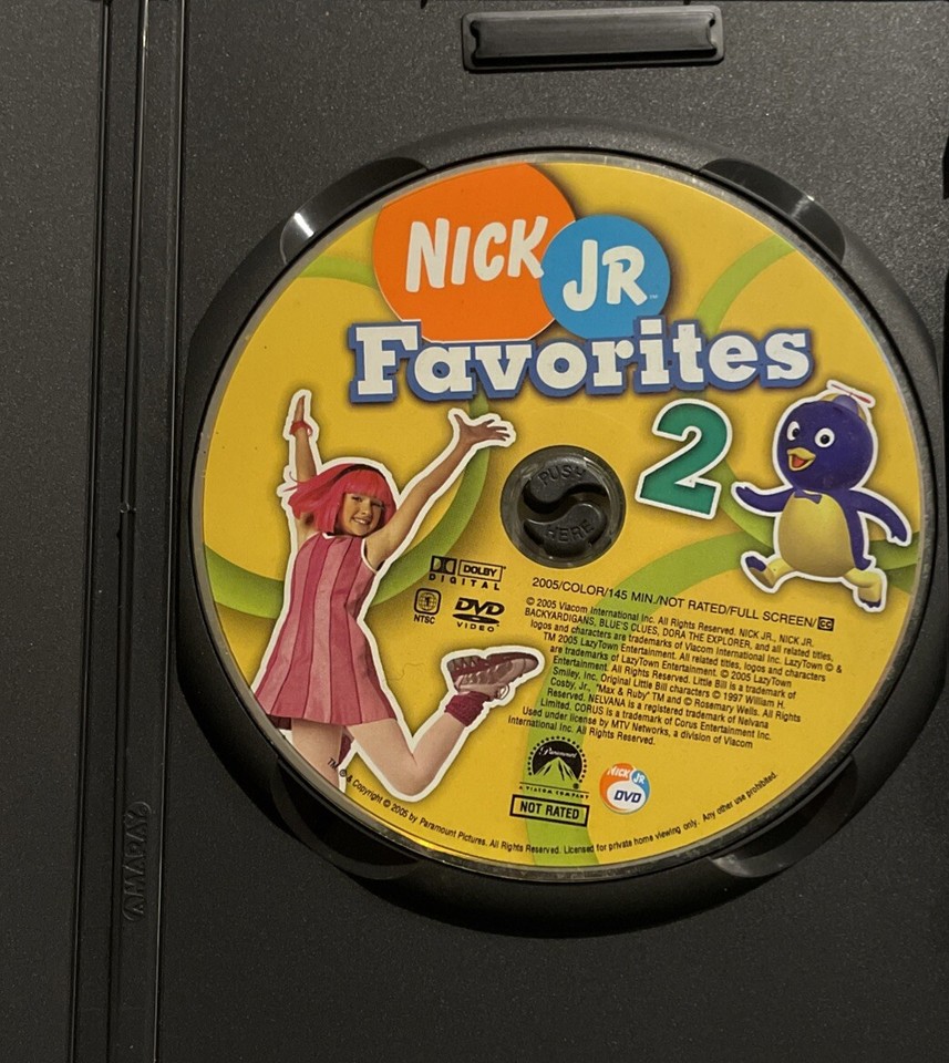 Nick Jr. Favorites - Vol. 2 DVD Dora LazyTown Blue's Clues Little Bill ...