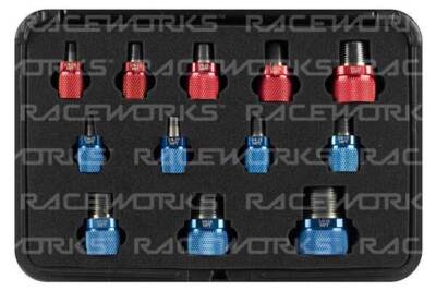 Raceworks BSPT/NPT Tapered Thread Indentification Kit - 12 Piece RWT ...