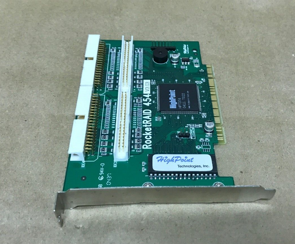HighPoint RocketRAID 454 V3.03 ATA RAID 5 Host Adapter HPT374 4-Channel ...