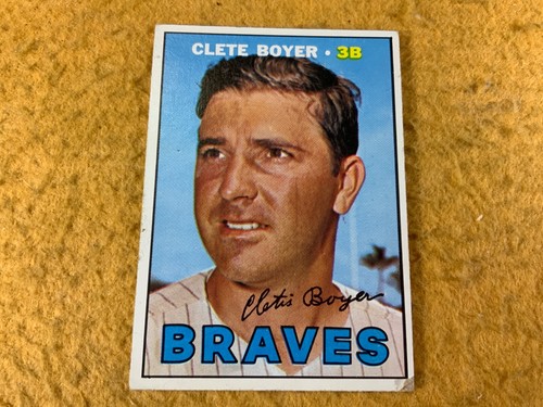 X8-22 BASEBALL CARD - CLETE BOYER - ATLANTA BRAVES - 1966 TOPPS - CARD ...