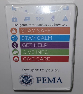 FEMA Ready 2 Help Card Game Kids Emergency Preparation Game to Stay ...