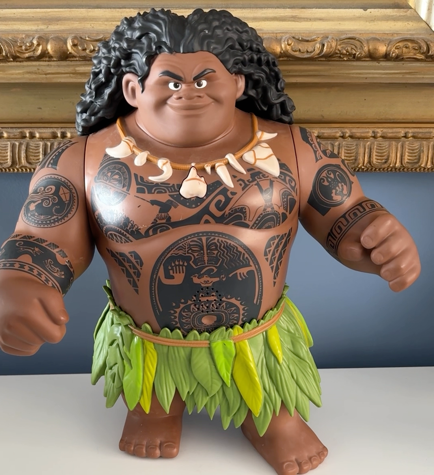 Disney Moana Large 16" Talking Singing MAUI Figure NO FISH HOOK ...