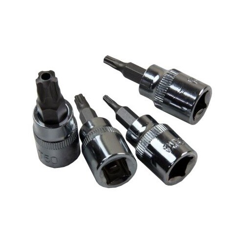9pc TORX PLUS SECURITY BIT SOCKET SET by US PRO TOOLS T10 to T50 3/8 ...