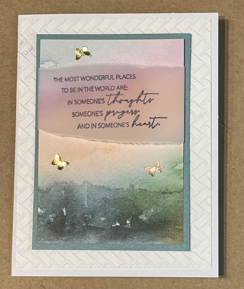 4 Different Sentiments New DSP Stampin Up! Card Kit Sympathy, Thoughts ...