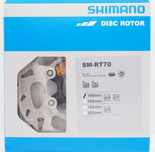 Shimano 105 SLX SM-RT70-SS Ice-Tech Disc Brake 140mm Center Lock Rotor ...