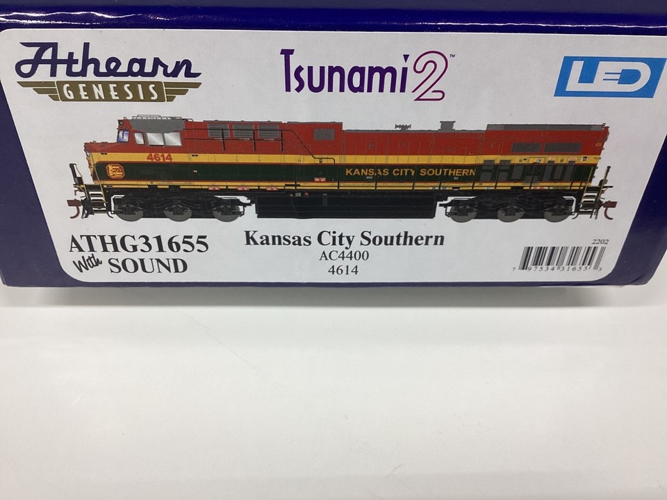 Athearn Genesis #G31655 HO scale “KCS” AC4400 with DCC & SOUND Rd.#4614 ...