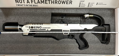 Elon Musk The Boring Company Not A Flamethrower New in Box w ...